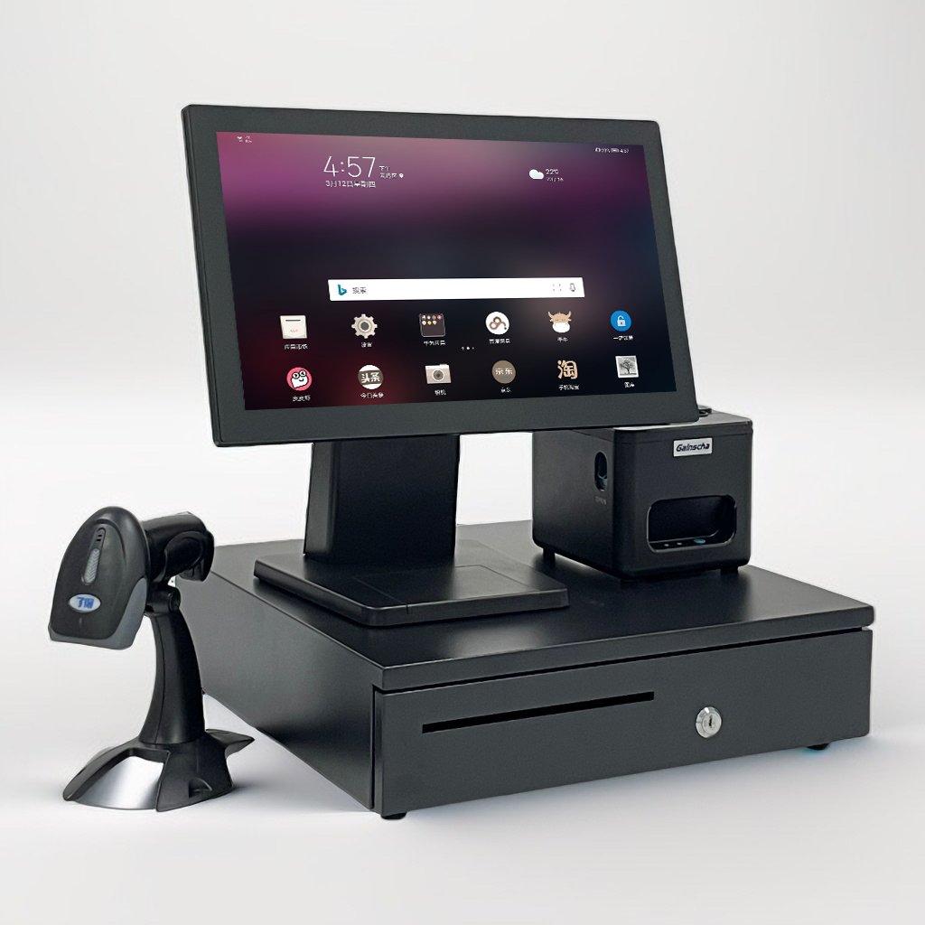 Capacitive 15.6 inchTen Point Touch Dual Screen All In One Pos System ...
